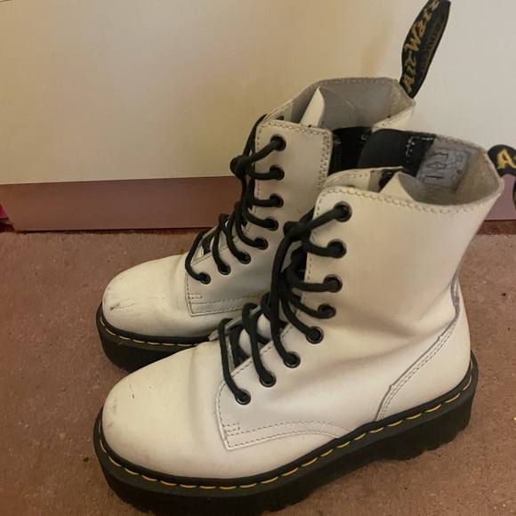 Dr. Martens | Shoes | Dr Martens Jason Boots White | Poshmark